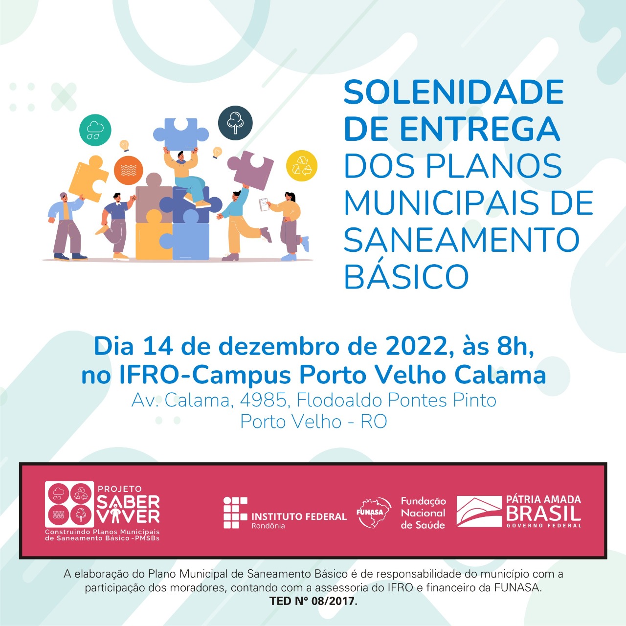 Solenidade de Entrega dos Planos Municipais de Saneamento Básico (PMSB ...